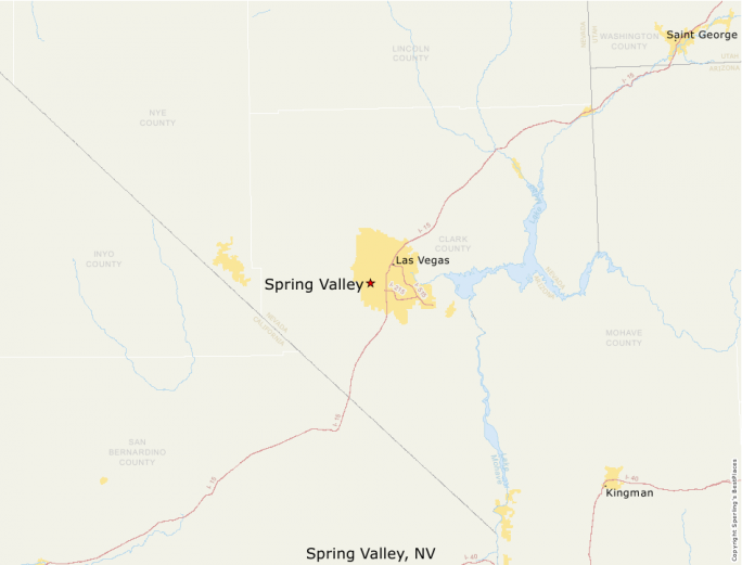 Spring Valley Florida Map