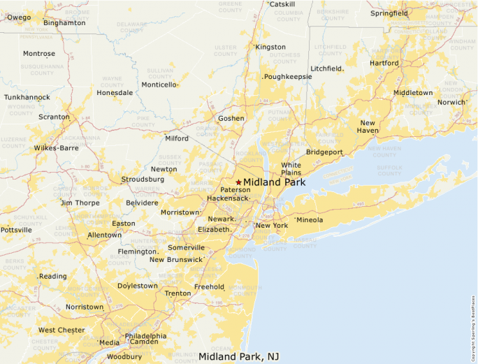 Map Of Midland Park New Jersey at Angela Rich blog