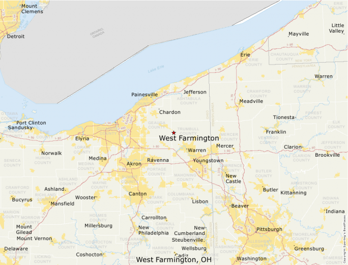 West Farmington Ohio Map at Hae Wilson blog