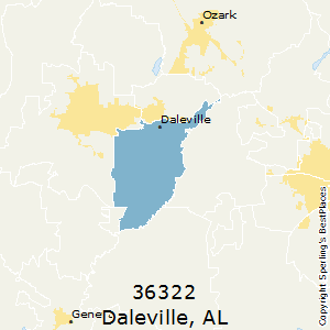 Daleville (zip 36322), AL