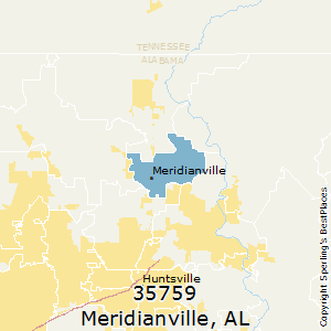 Meridianville (zip 35759), AL