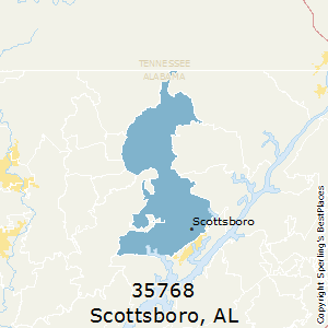 Scottsboro (zip 35768), AL