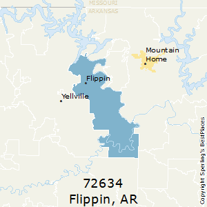 Flippin (zip 72634), AR