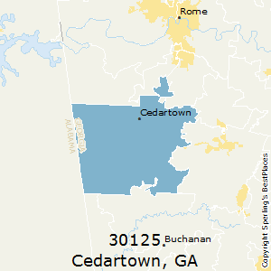 Cedartown (zip 30125), GA