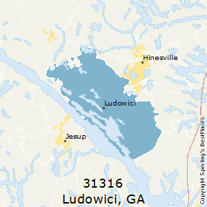 Ludowici (zip 31316), GA