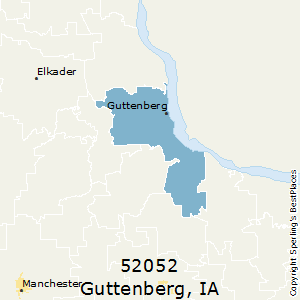 Guttenberg (zip 52052), IA