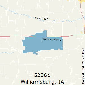 Williamsburg (zip 52361), IA