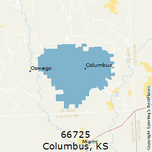 Columbus (zip 66725), KS