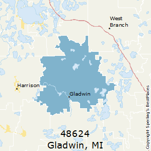 Gladwin (zip 48624), MI