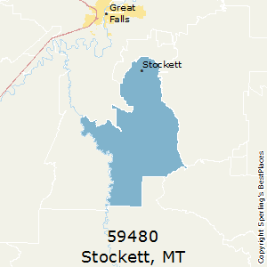 Stockett (zip 59480), MT