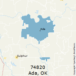 Ada (zip 74820), OK