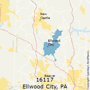 Ellwood City (zip 16117), PA
