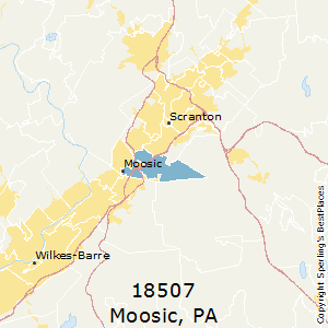 Moosic (zip 18507), PA