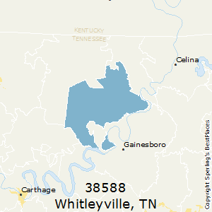 Whitleyville (zip 38588), TN
