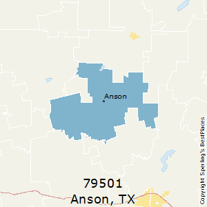 Anson (zip 79501), TX