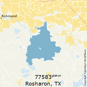 Rosharon (zip 77583), TX