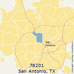 San Antonio (zip 78201), TX