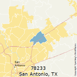 San Antonio (zip 78233), TX