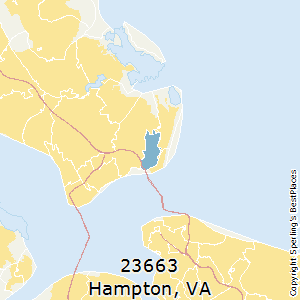 Hampton Virginia Zip Code Map