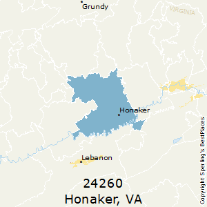 Honaker (zip 24260), VA