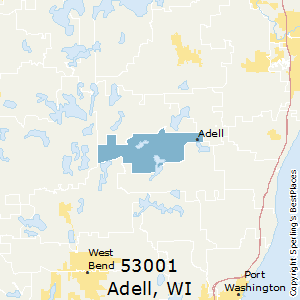 Adell (zip 53001), WI
